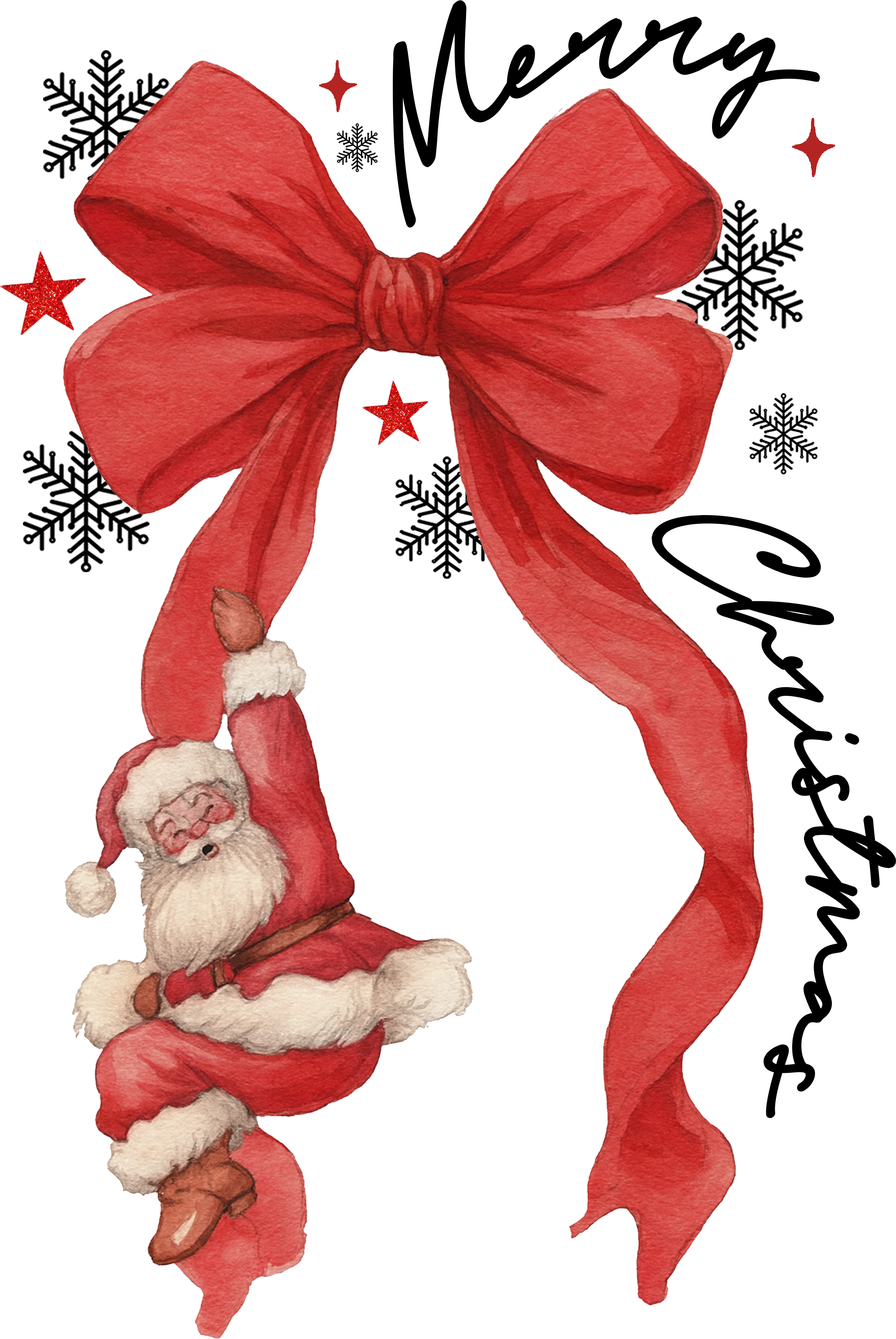 Box with Santa Merry Christmas – DB Custom Creations